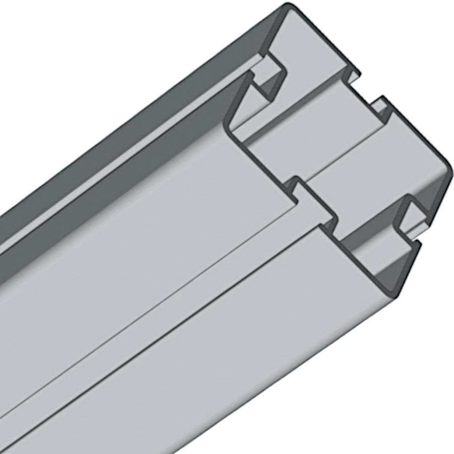 Aluprofil 50 x 50 mm, 4-Nut Alu blank | 100 cm | NaturaGart Shop ...